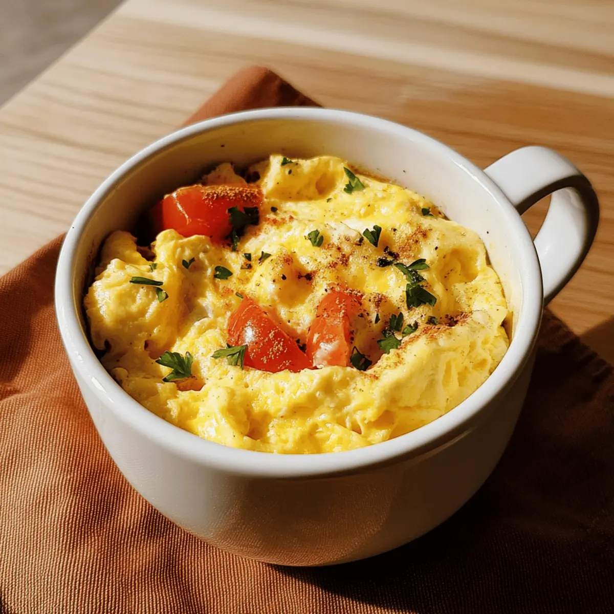 Easy Delicious Fast Microwave Mug Omelette to Save Your Morning